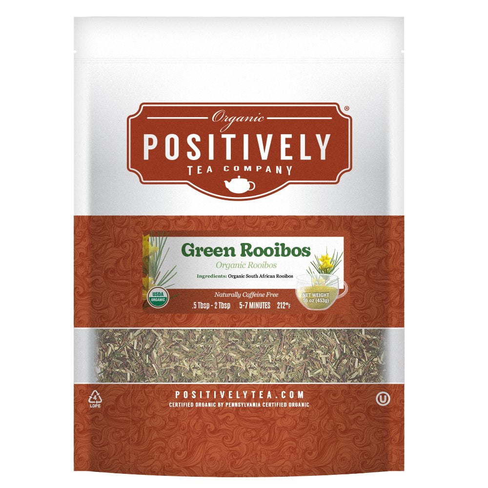 Positively Tea's Organic South African Green Rooibos Tea, Loose Leaf, 1 ...