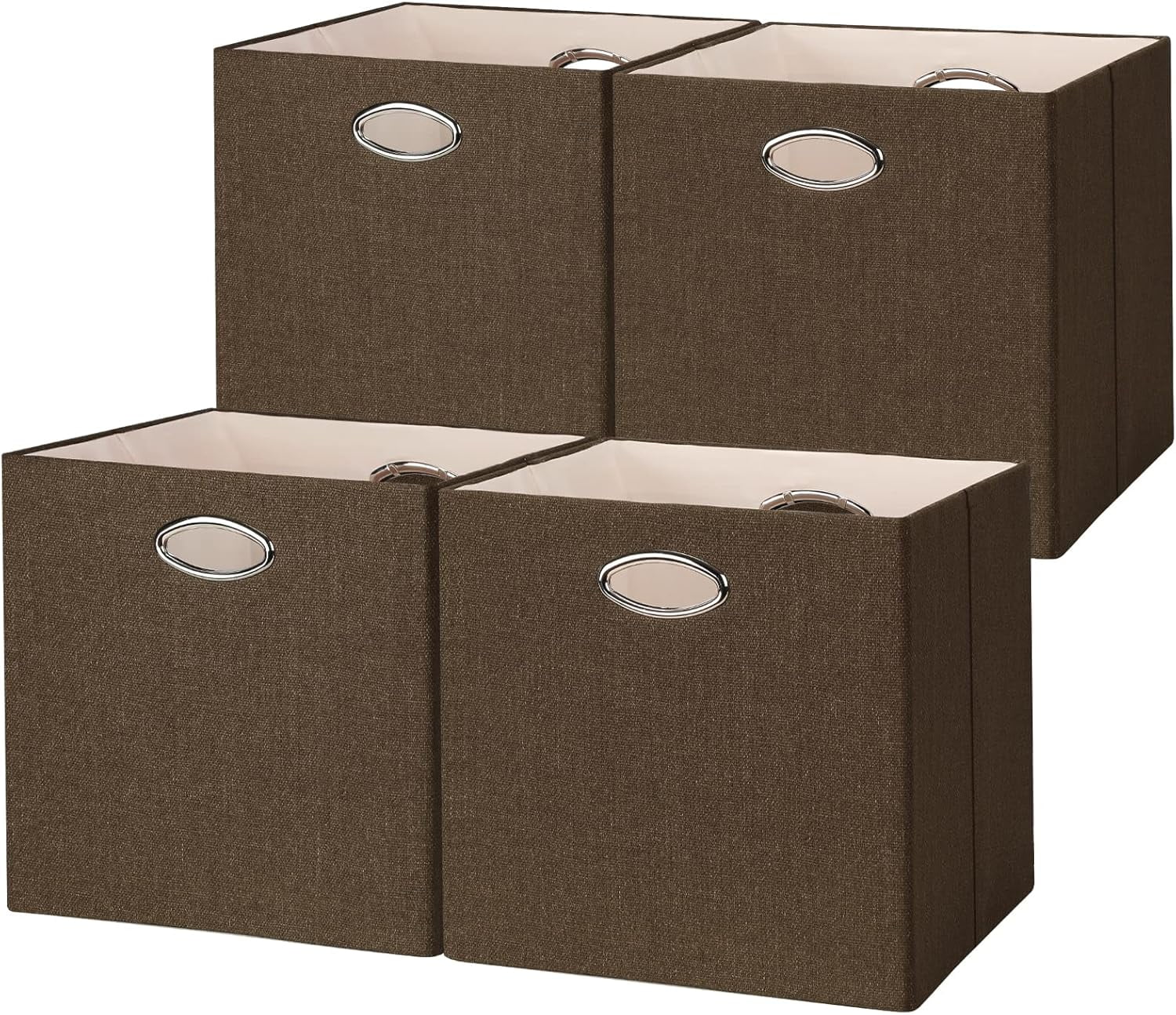 Posprica Cube Storage Bins 13×13 Fabric Foldable Box with Handles ...