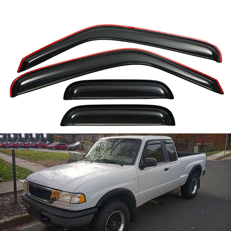 Possbay 4Pcs Fit For Ford Ranger 1999 2000 2001 Vent Window Visors Sun ...