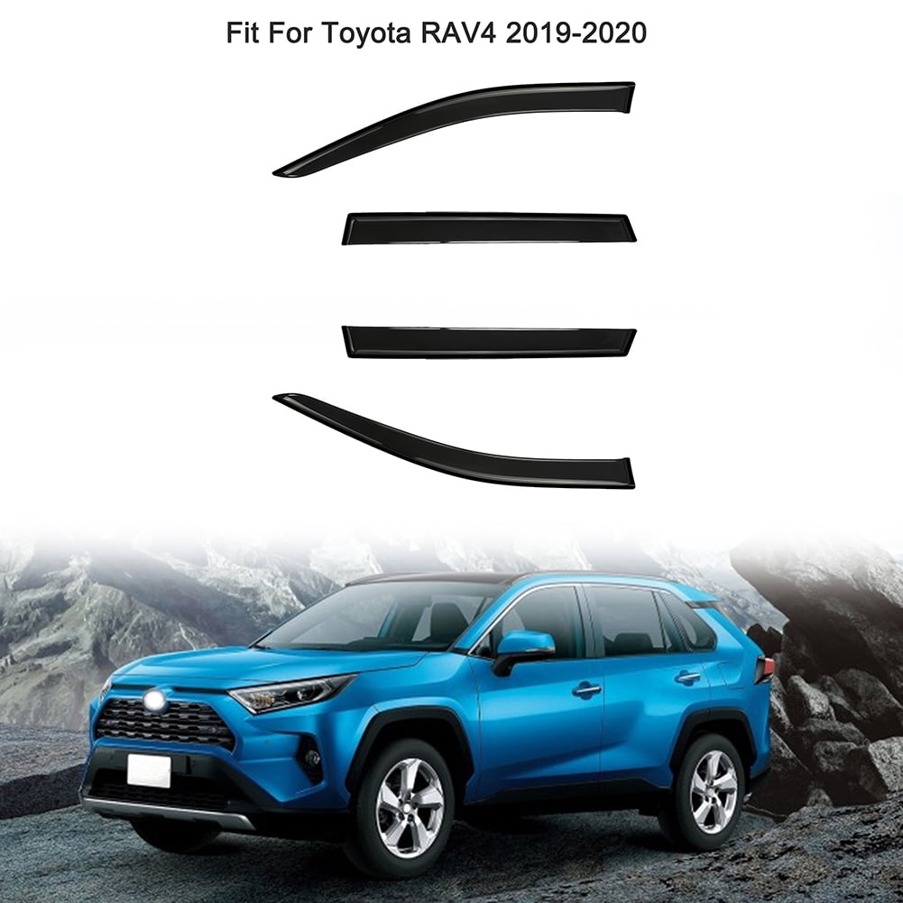 Possbay Tape On Style Sun Shade Vent Window Visors Fit For Toyota Rav4 ...