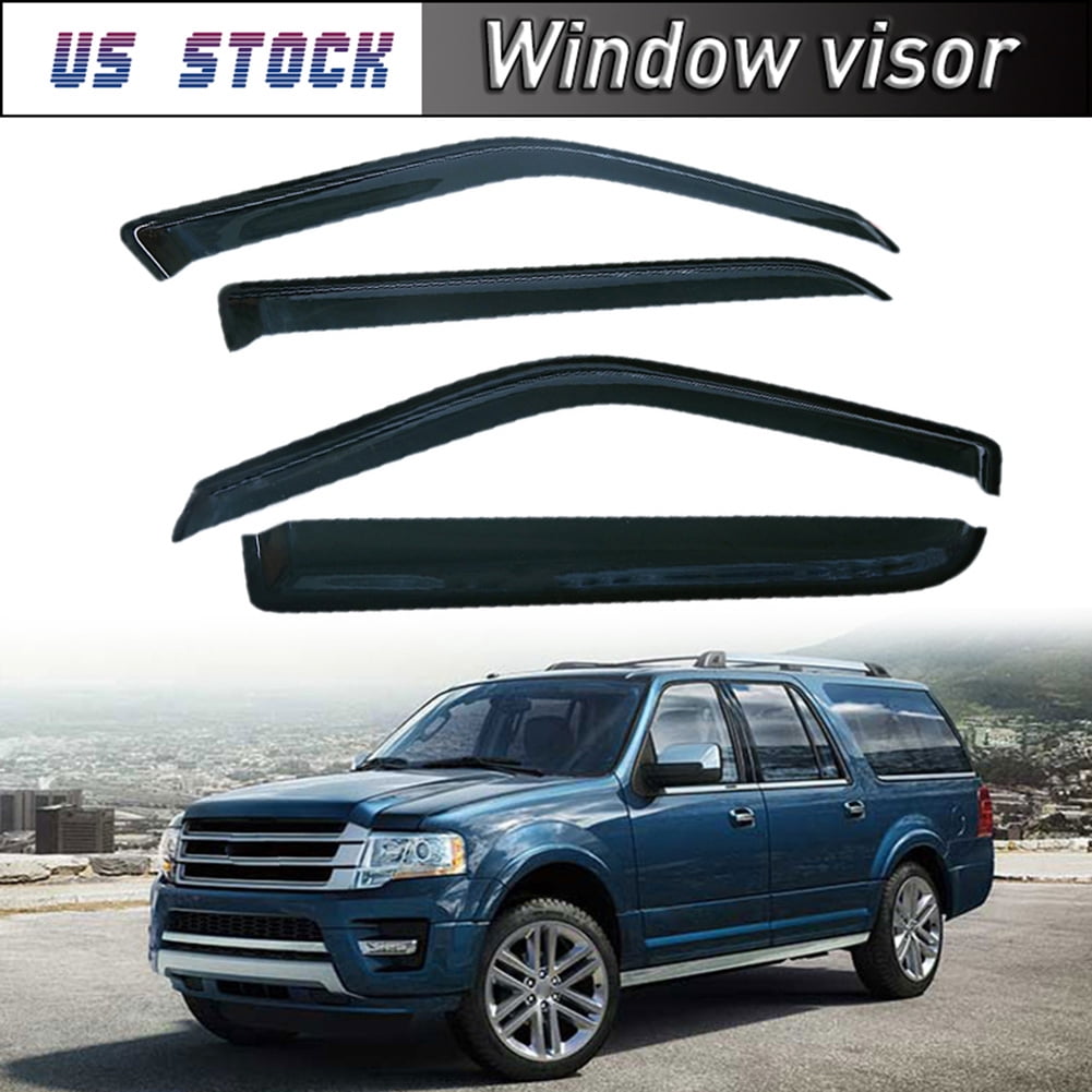 Possbay For Ford Expedition 1997-2017 Window Visor Sun Vent Rain Guard ...