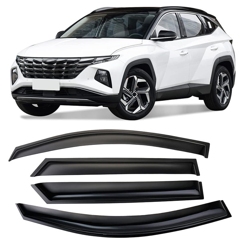Possbay For Hyundai Tucson 2016-2021 4PCS Window Visor Sun Vent Rain ...