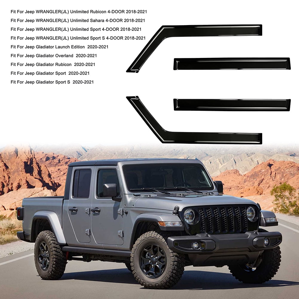 Possbay For Jeep Gladiator 2020-2022 Jeep Wrangler JL 2018-2022 Window ...