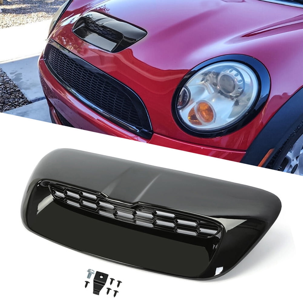 Possbay Glossy Black Painted Hood Vent Scoop For Mini Cooper S R55 R56 ...