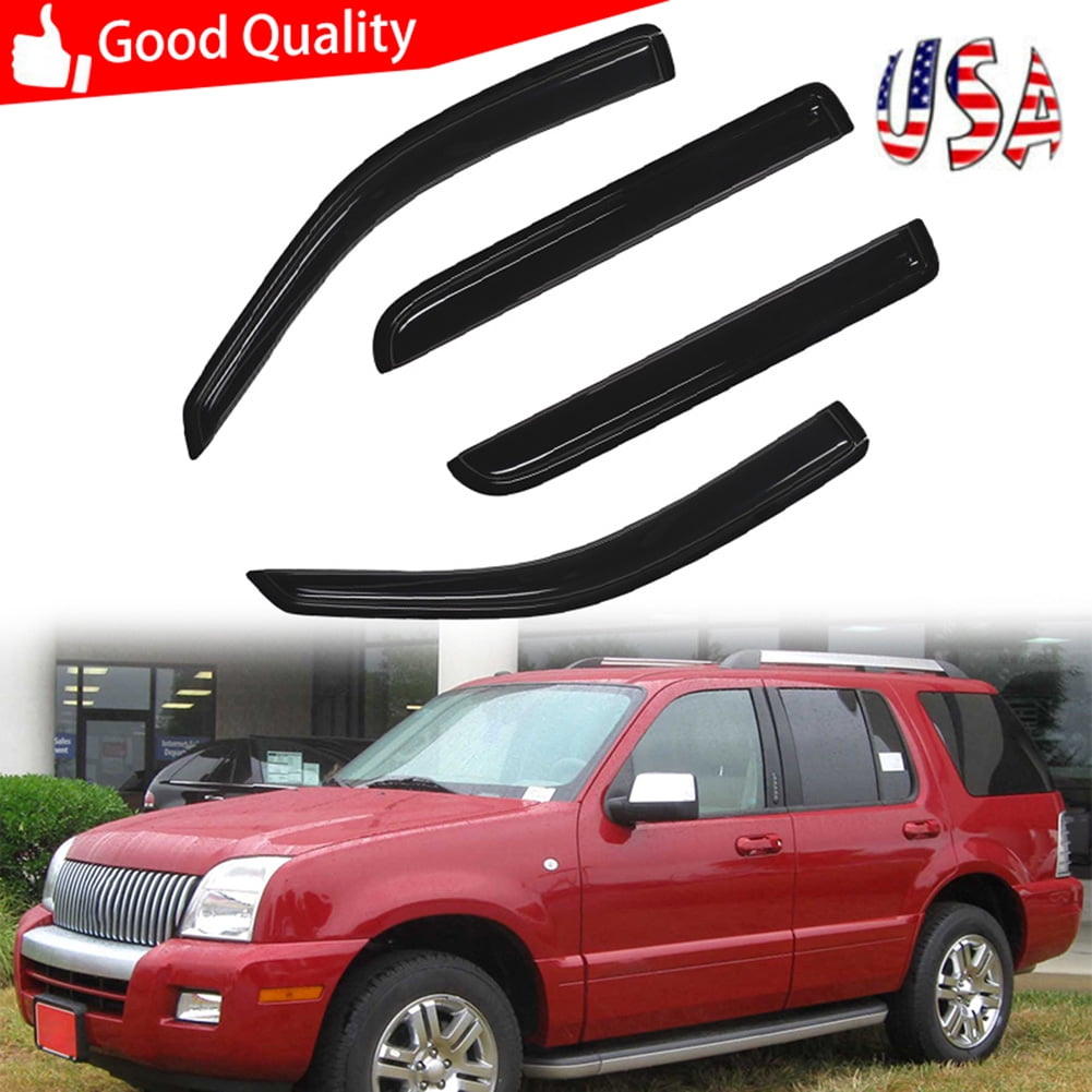 Possbay Window Visor Sun Vent Rain Guard Deflector For Ford Explorer 4 ...