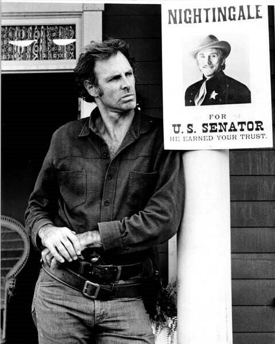 Posse 1975 Bruce Dern poses next to Kirk Douglas for senator poster ...