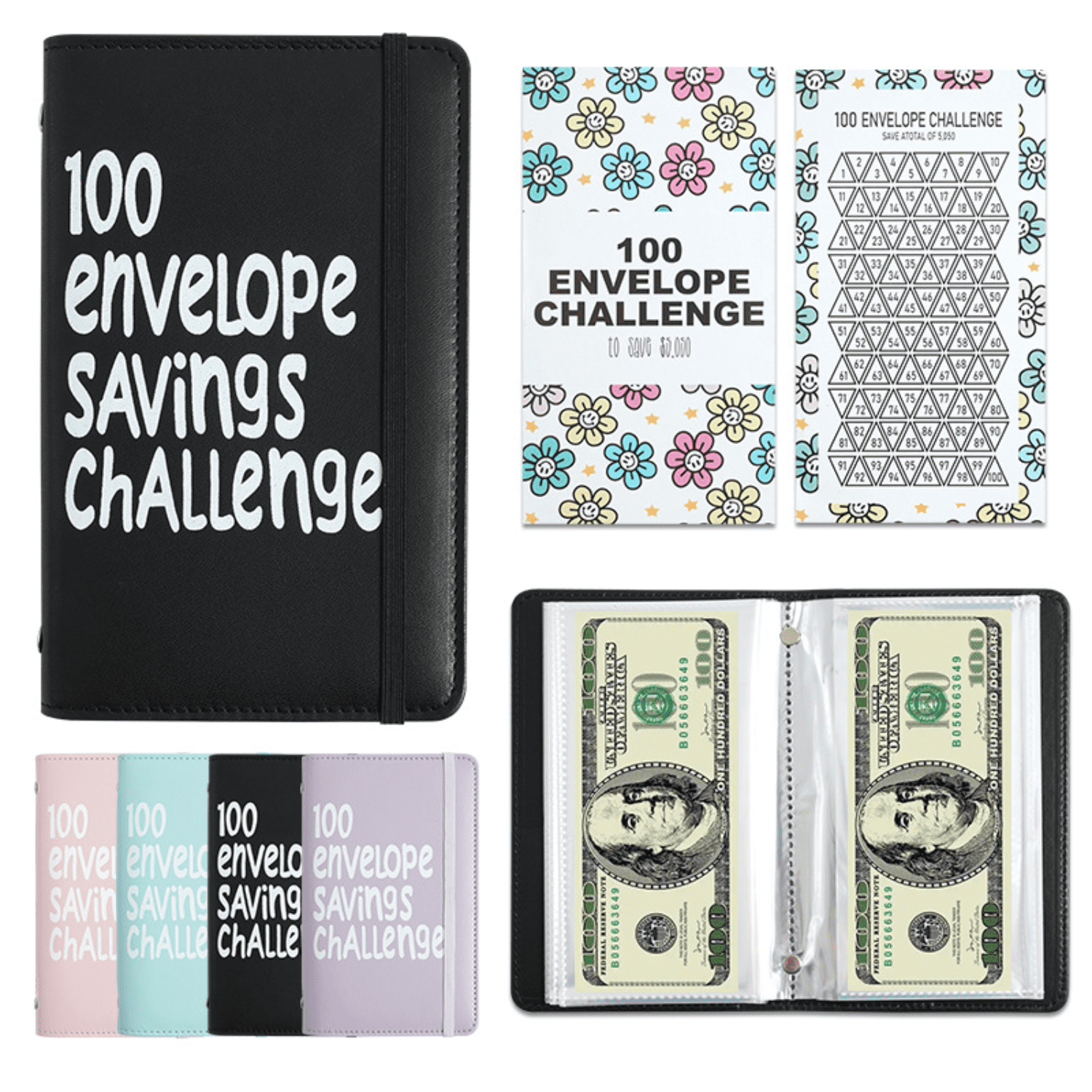 Possibilityk 100 Day Money Saving Challenge Coin Envelope Budget ...
