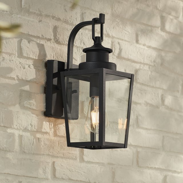 Possini Euro Design Ackerly 14" High Farmhouse Rustic Lantern Outdoor ...