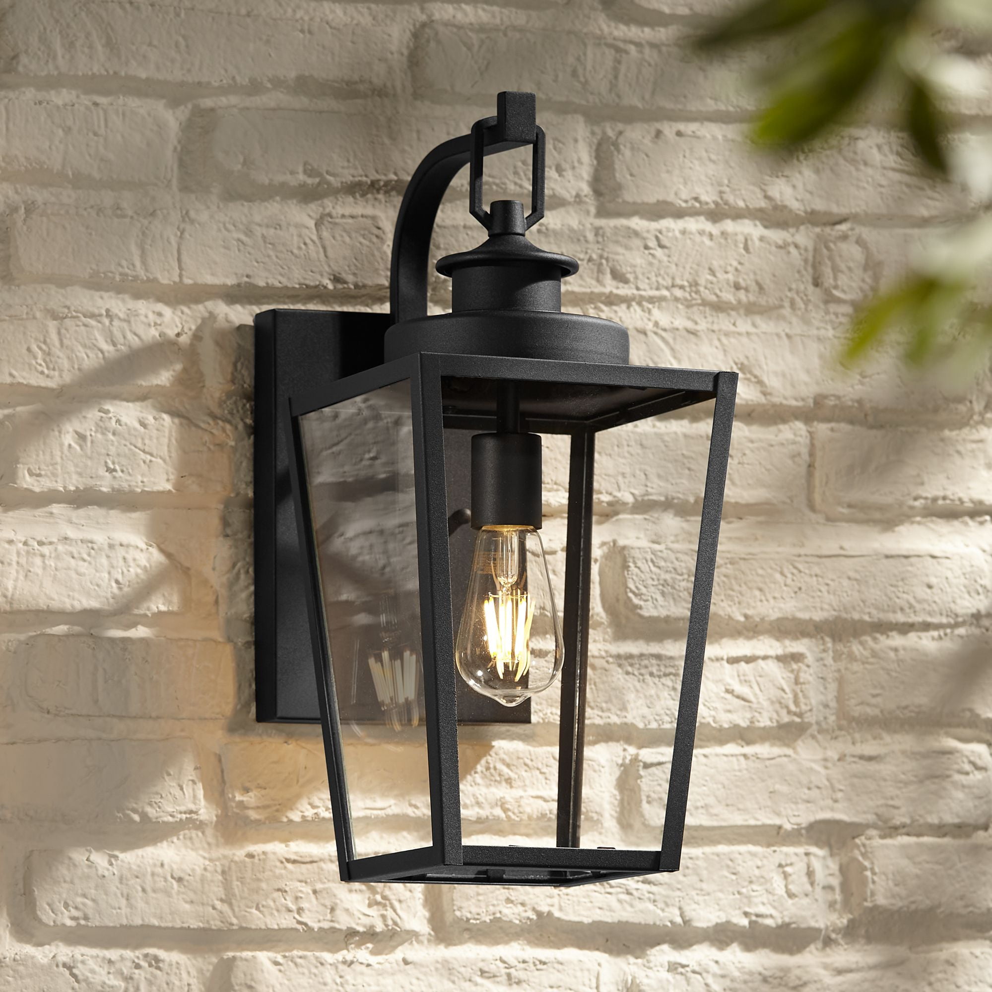 Possini Euro Design Ackerly Modern Outdoor Wall Light Fixture Textured ...