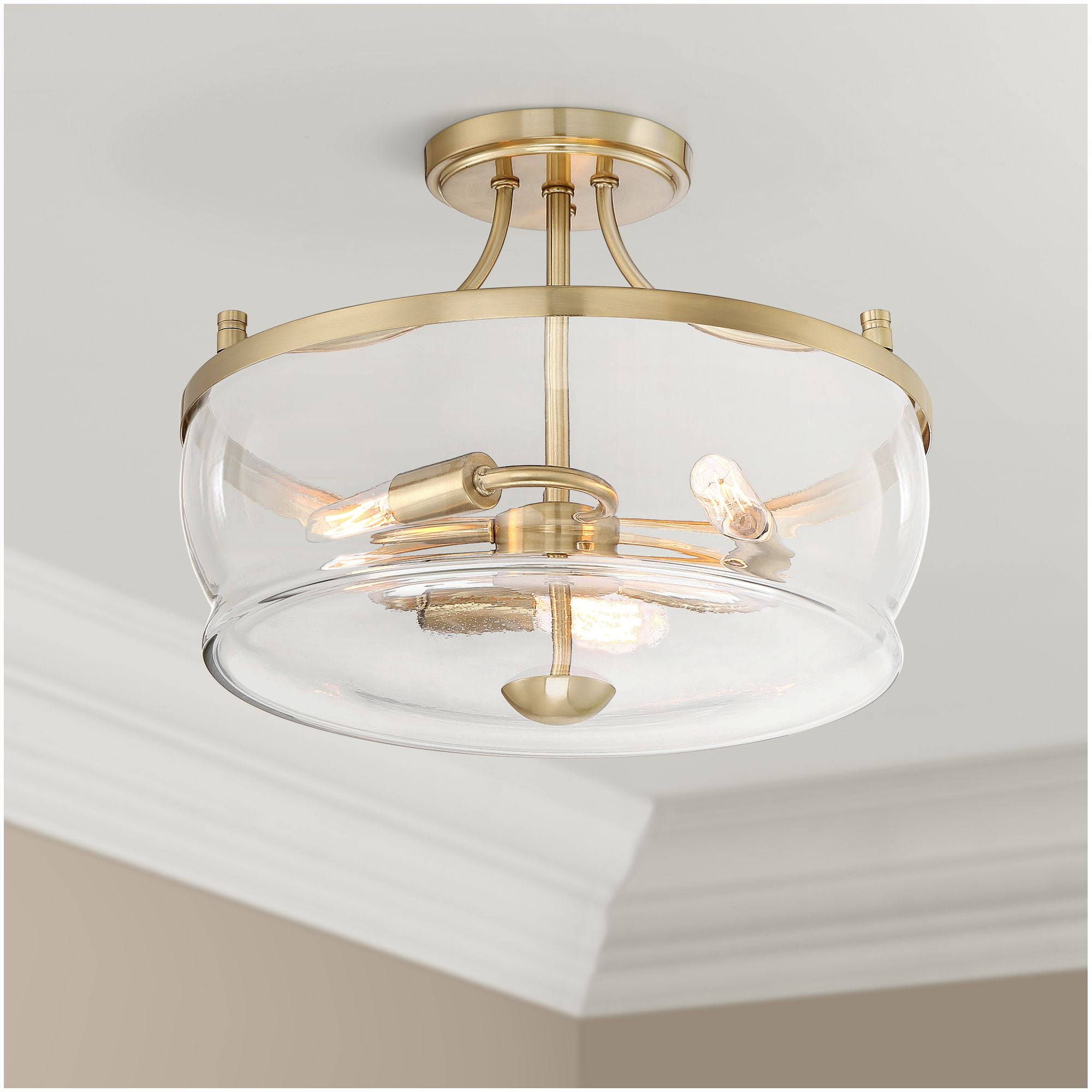 Possini Euro Design Alia Modern Ceiling Light Semi Flush Mount Fixture ...