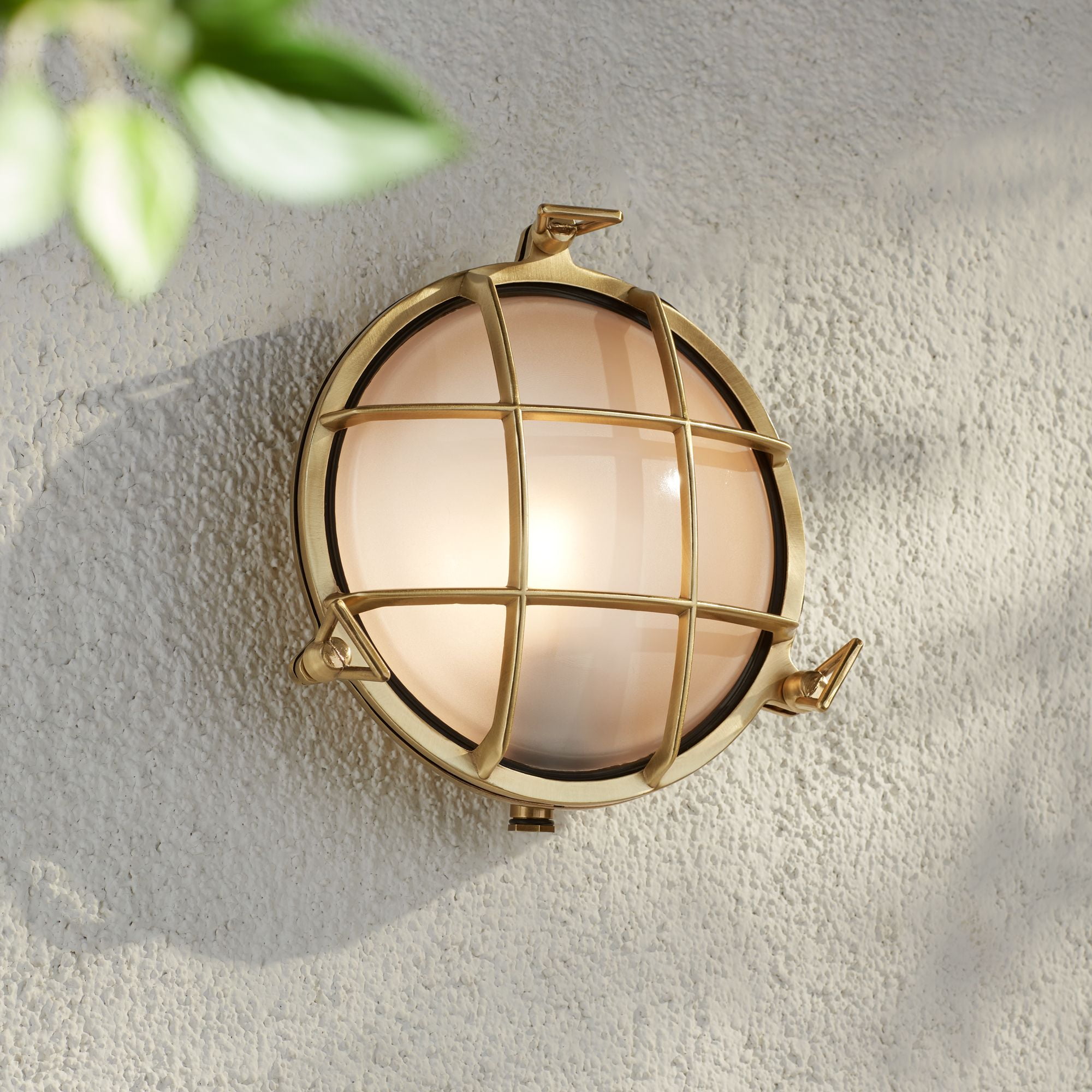 Possini Euro Design Anjali 10" High Industrial Outdoor Wall Light ...