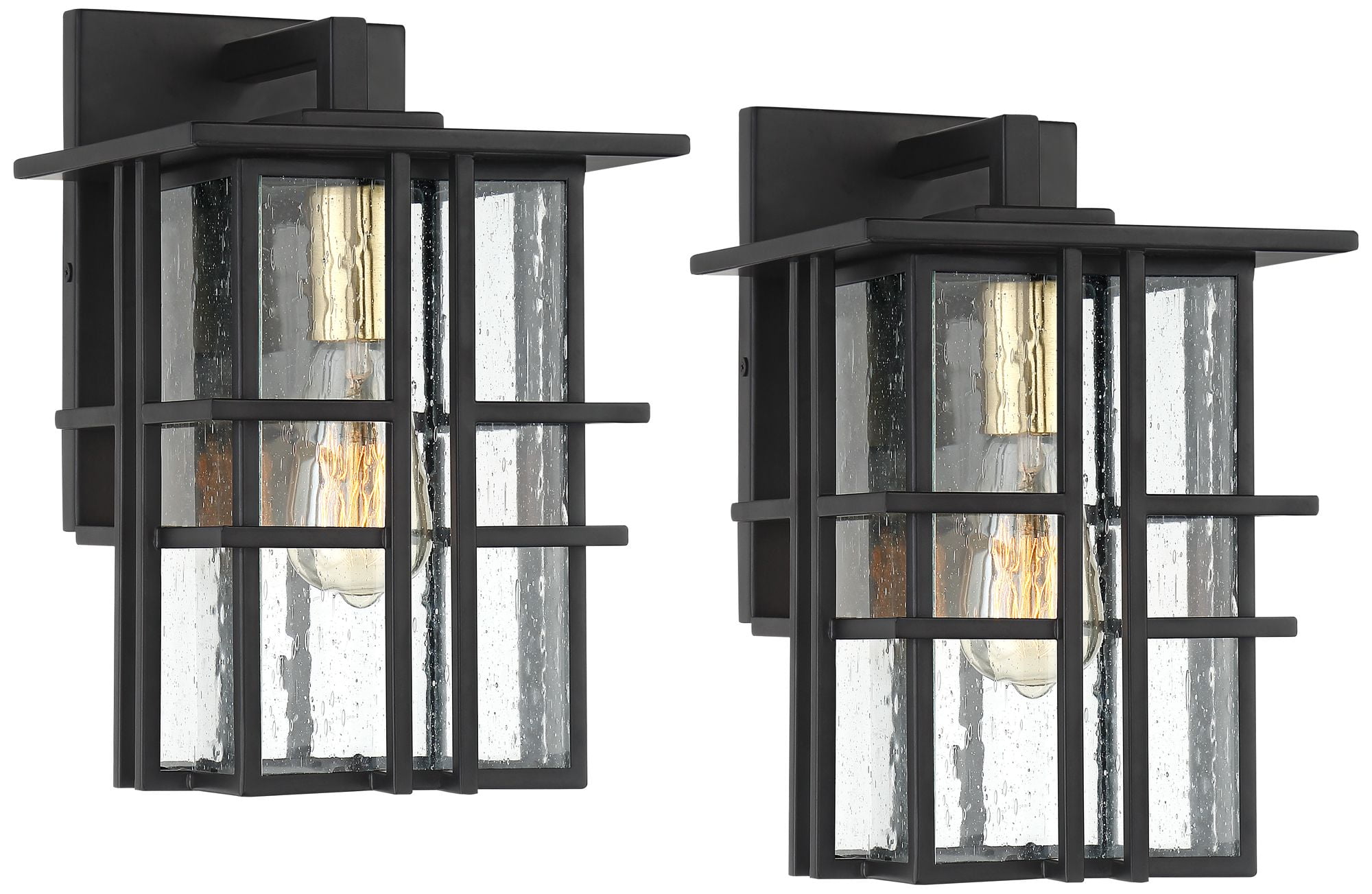 Possini Euro Design Arley Modern Industrial Outdoor Wall Light Fixtures ...