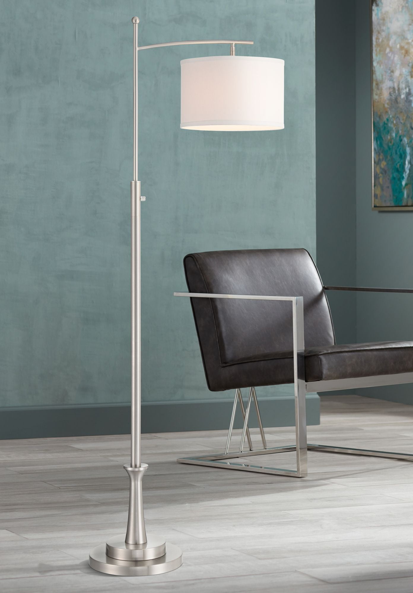 Possini Euro Design Burbank Modern 64" Tall Standing Floor Lamp ...