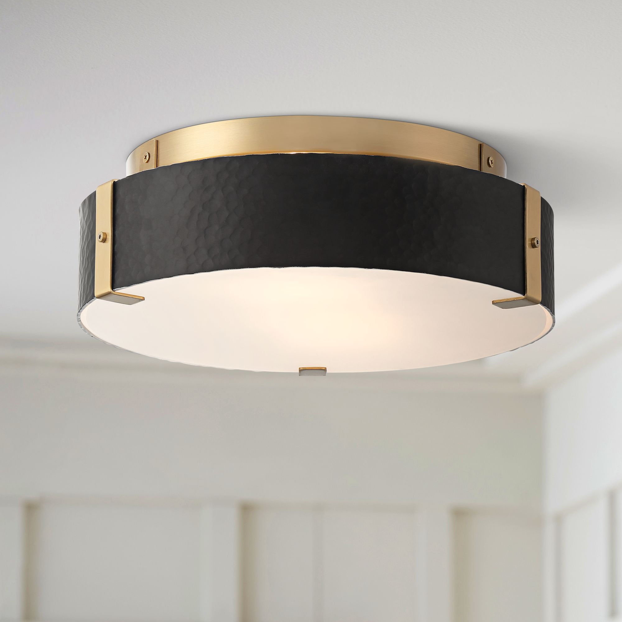 Possini Euro Design Elise Mid Century Modern Ceiling Light Flush-Mount ...