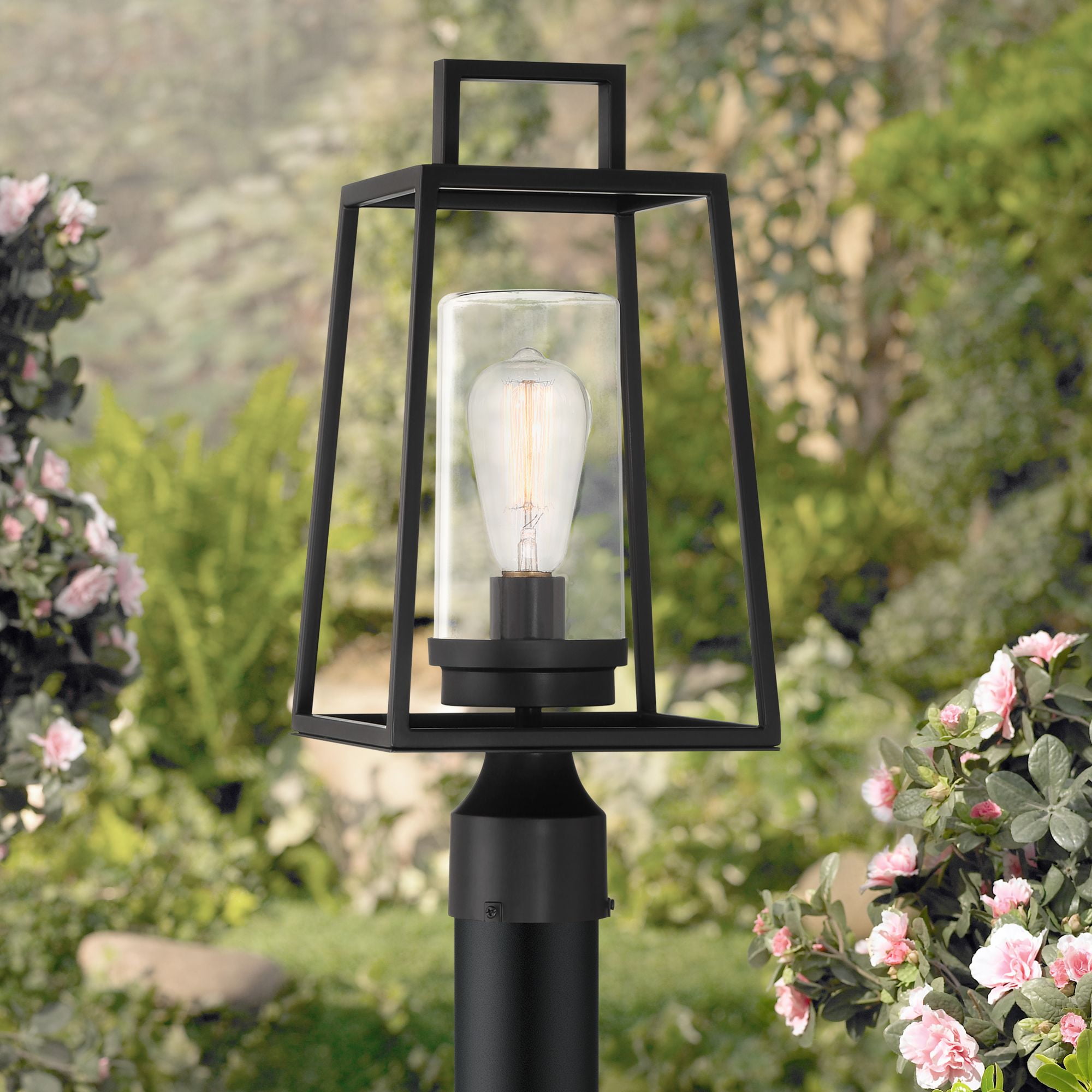 Possini Euro Design Jersey 17 1/2" High Modern Outdoor Post Light ...