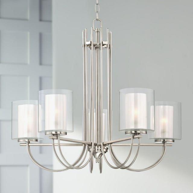 Possini Euro Design Melody Brushed Nickel Pendant Chandelier 26 3/4 ...