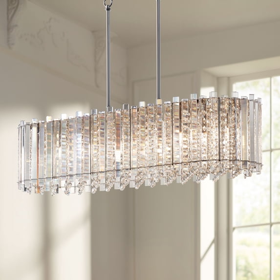 Possini Euro Design 34" Wide LED Kitchen Island Pendant Chandelier with ...