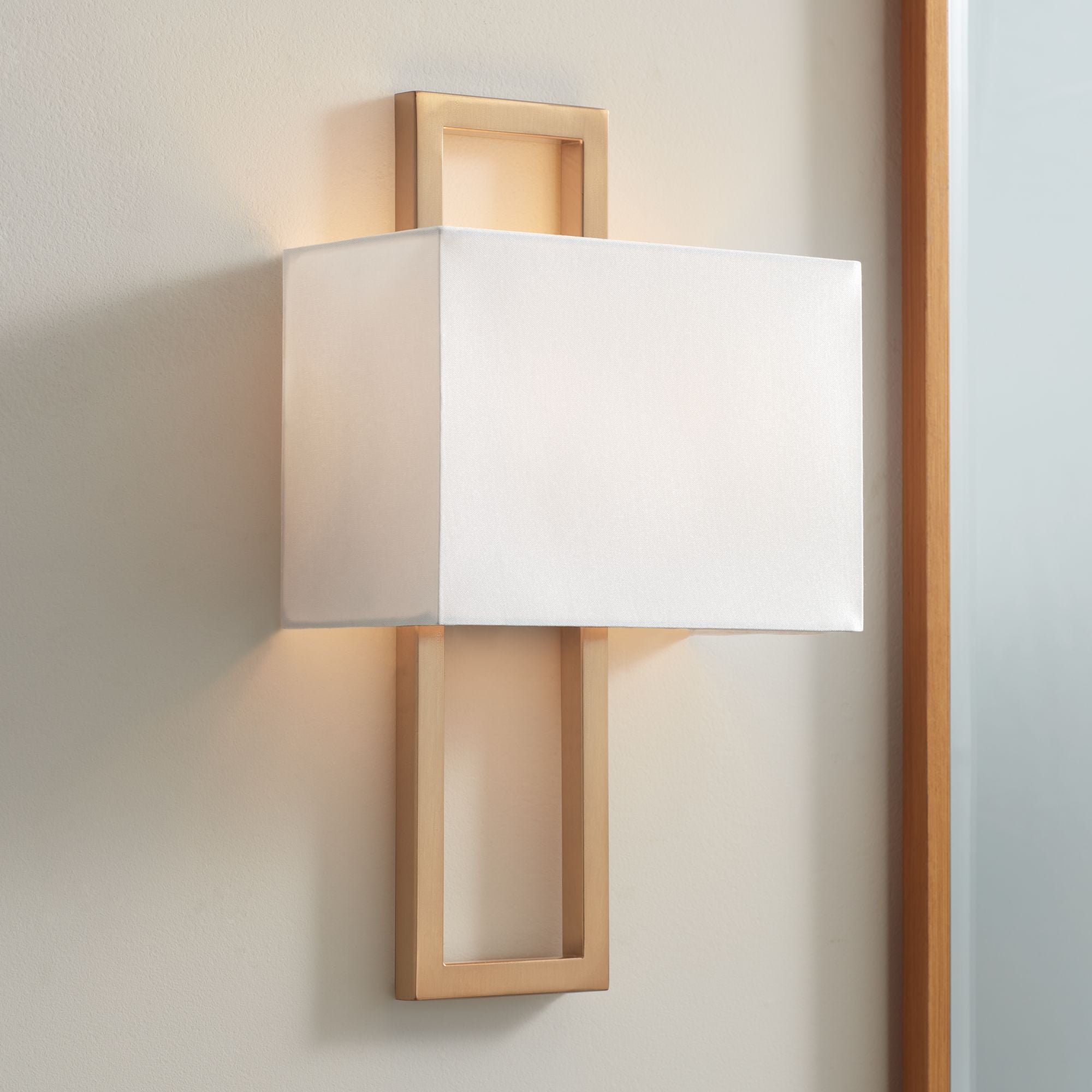 Possini Euro Design Modena Modern Wall Light Sconce French Brass ...