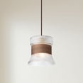 Possini Euro Design Possini Euro Carasco 7 1/2" Wide Wood and Gold Mini ...
