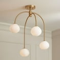 Possini Euro Design Clara 26" Mid Century Modern 4-Light Semi Flush ...