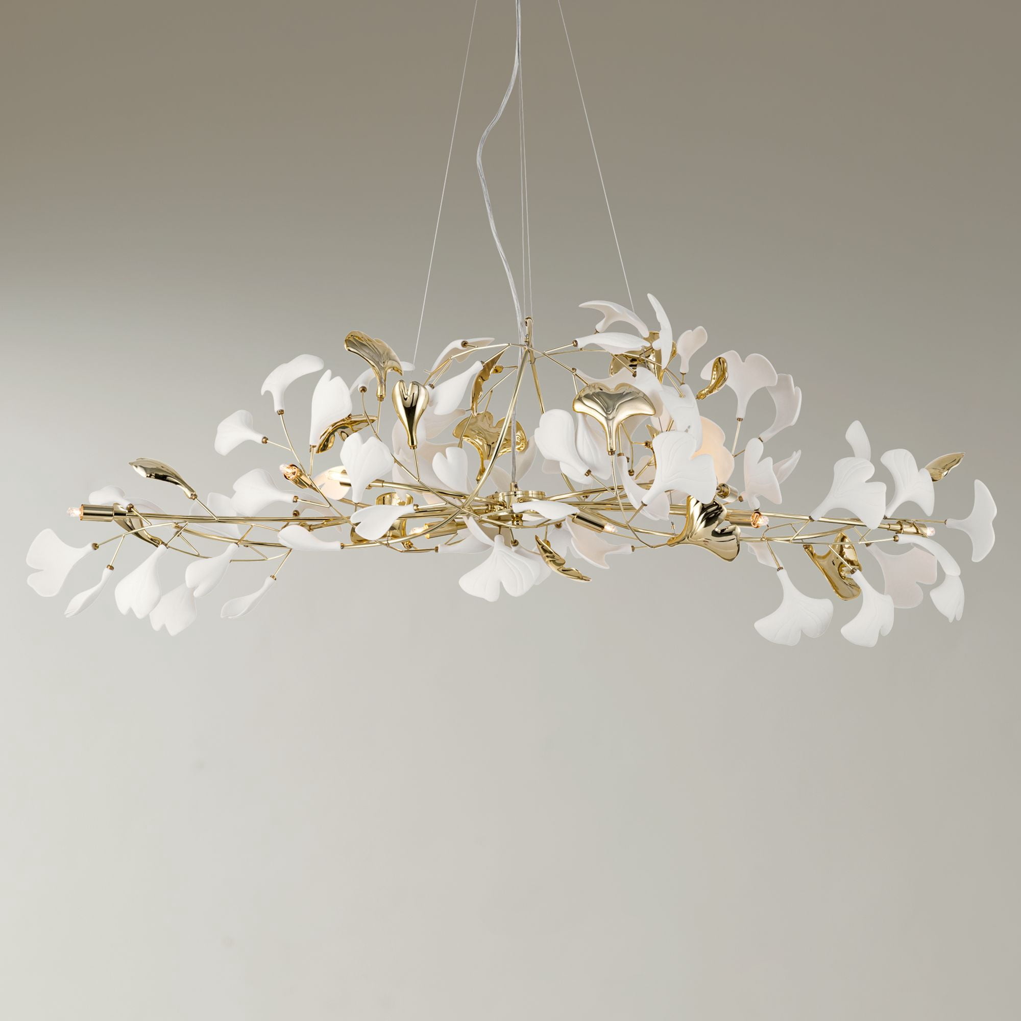 Possini Euro Design Possini Euro Descanso 48 1/4"W Gold and Ceramic 10 ...