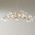 Possini Euro Design Possini Euro Descanso 48 1/4"W Gold and Ceramic 10 ...