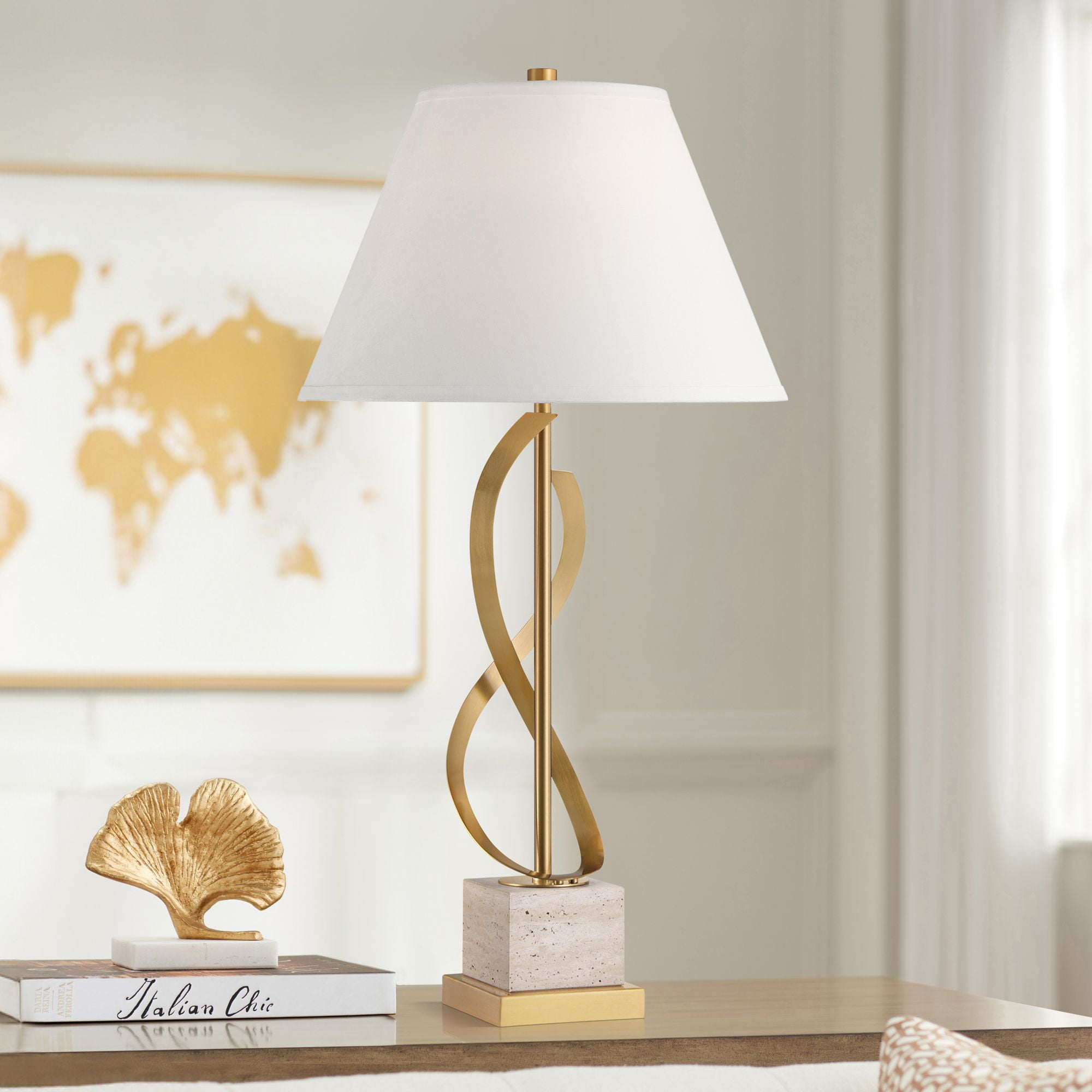 Possini Euro Design Infinity 30 1/4" Tall Large Modern End Table Lamp ...