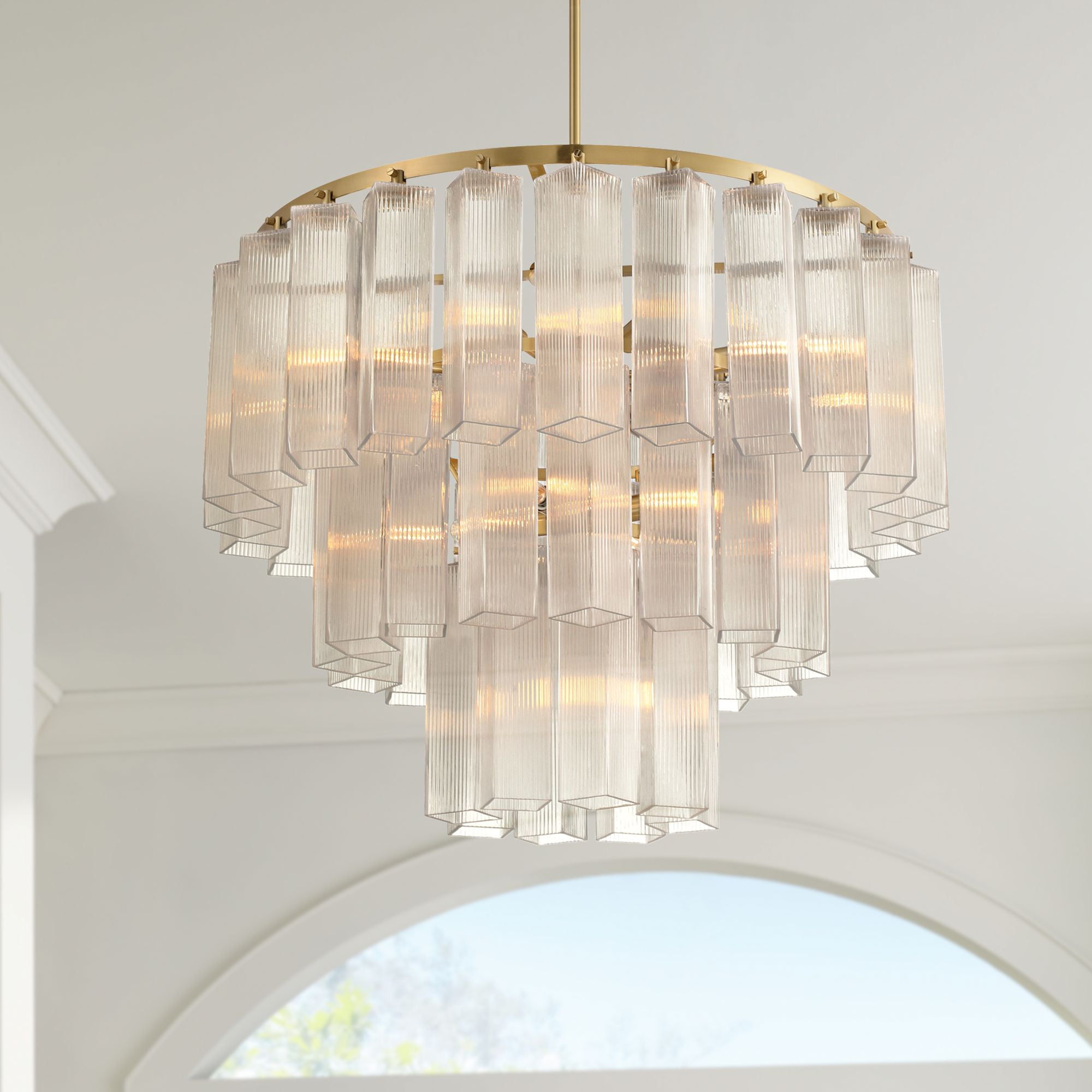 Possini Euro Design Possini Euro Marcie 31" Wide Soft Gold 3-Tier ...