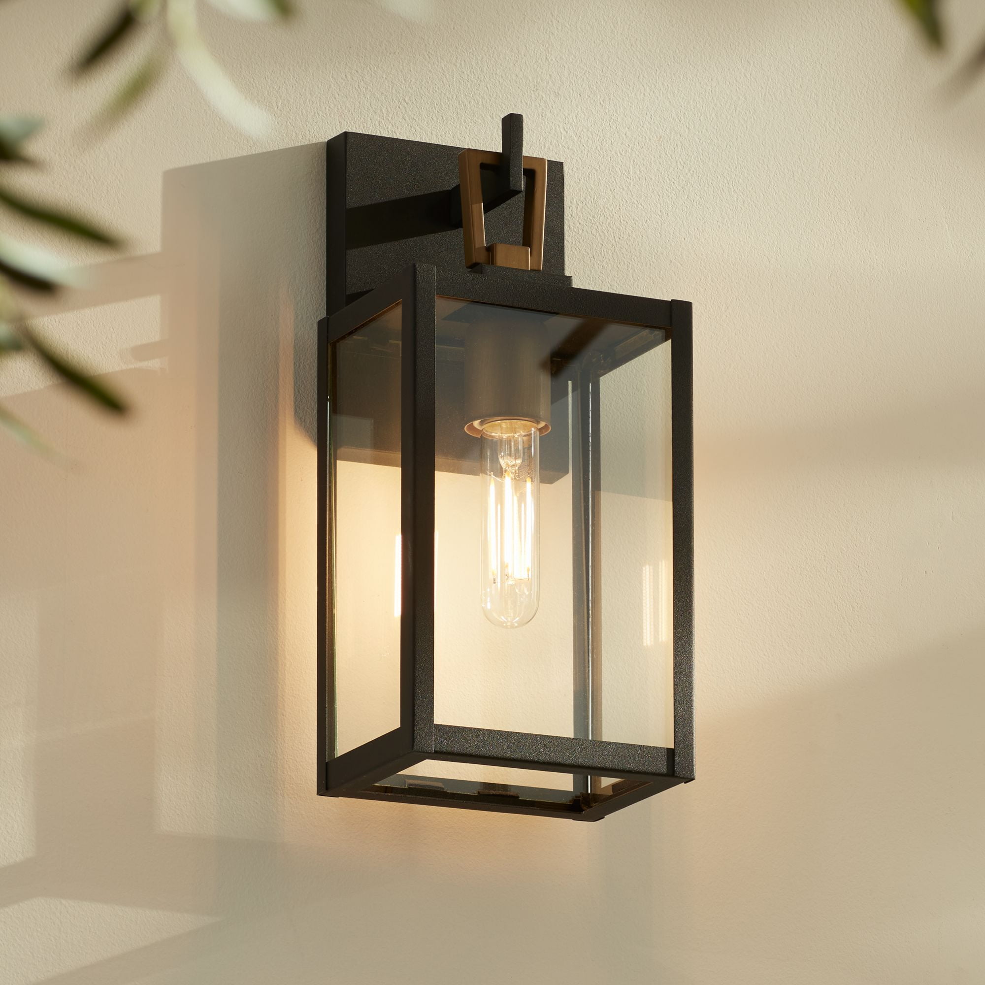 Possini Euro Design Possini Euro Trystin 13" High Black and Brass ...