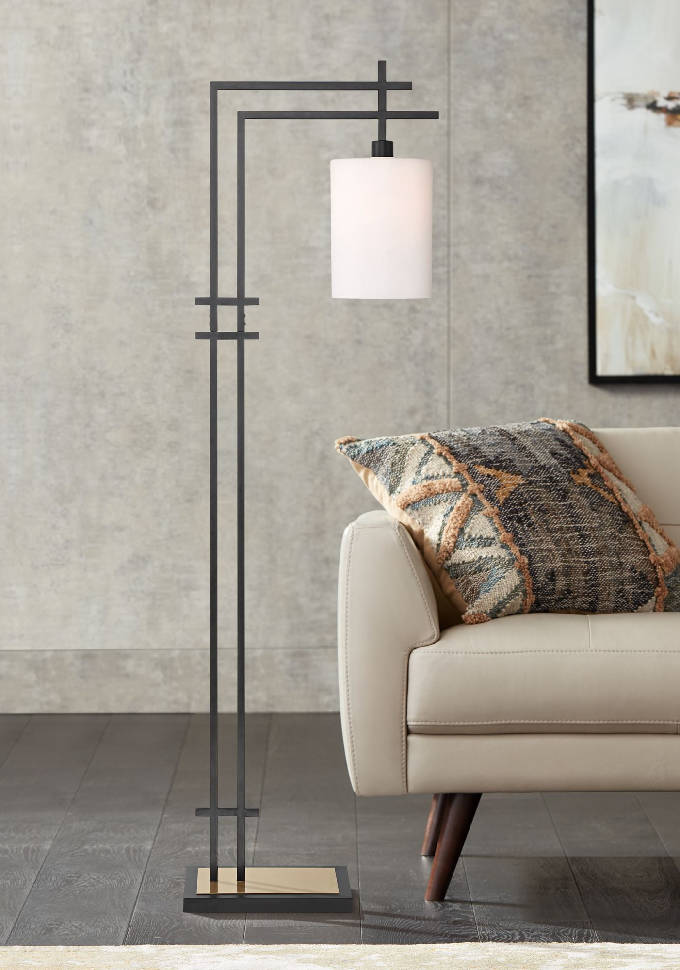 Possini Euro Design Torrance Modern Industrial 65" Tall Downbridge Arc ...