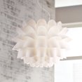 Possini Euro Design White Flower Pendant 25 1/4" Wide Modern Blooming ...
