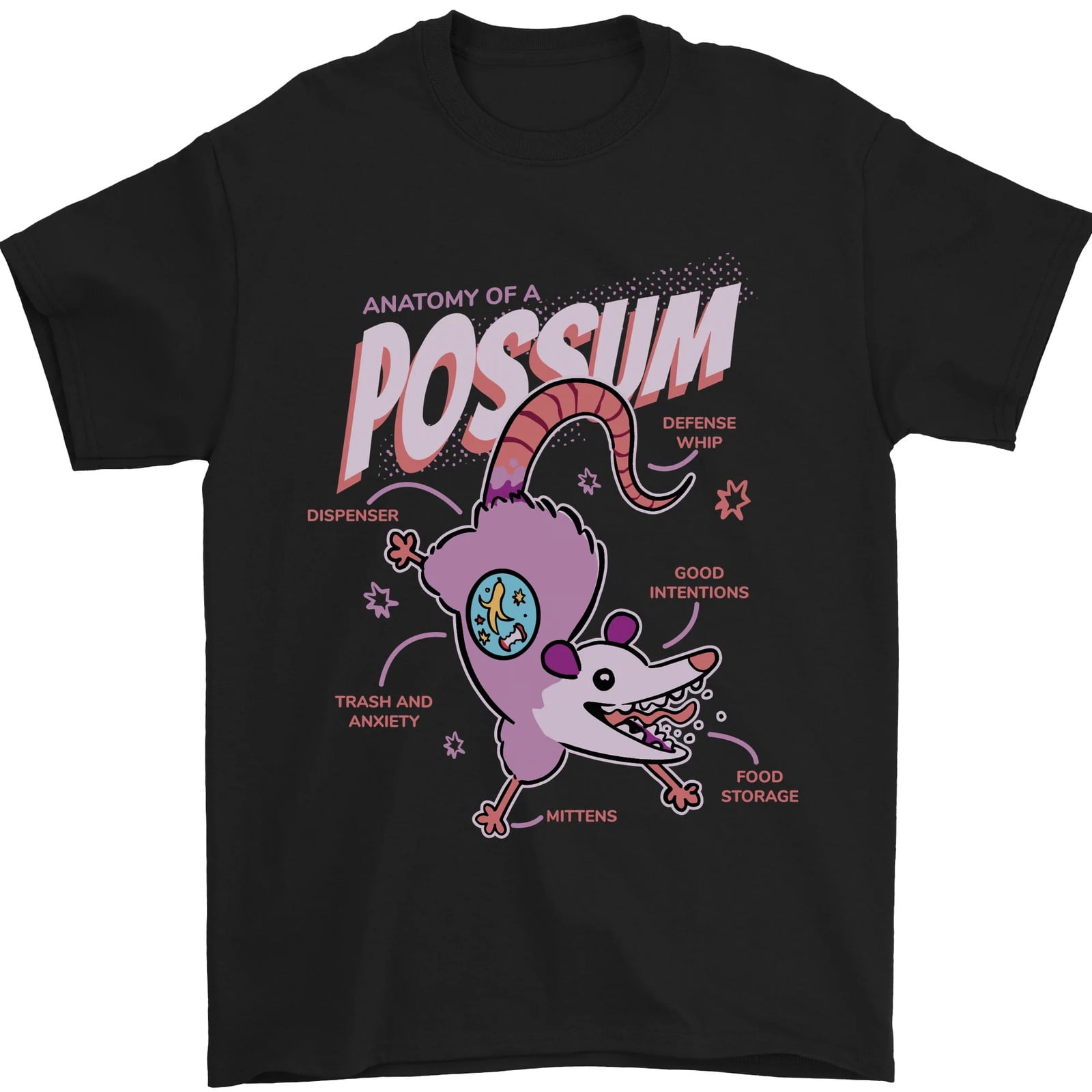 Possum Anatomy Mens T-Shirt Cotton - Walmart.com