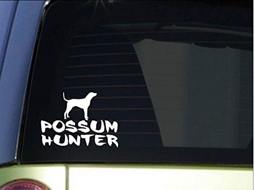 Possum Hunter 8 inch Sticker *H444* coonhunting decal coonhound dogbox ...