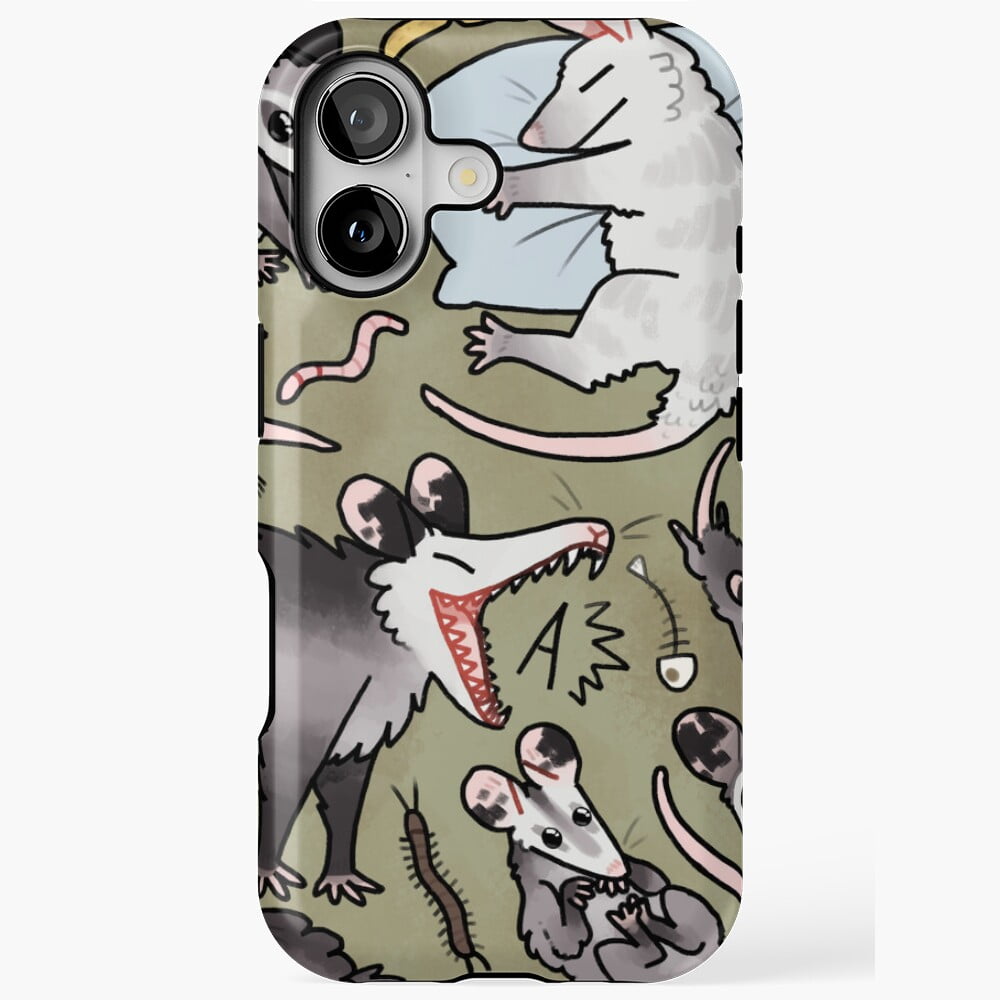 Possum Party Whimsical Animal Themed Compatible Phone Case for iPhone ...