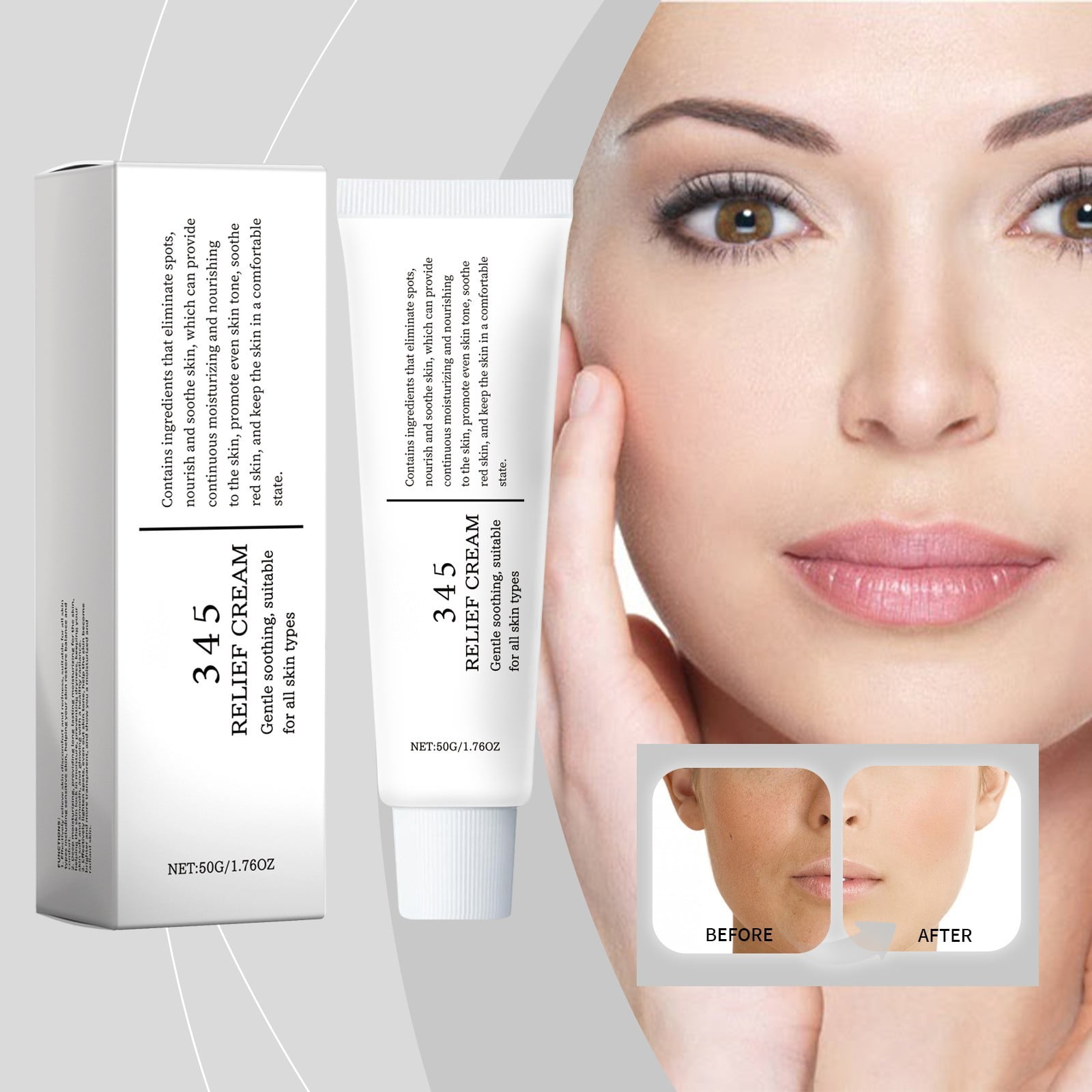 Post Acne Care Set (Boosting) | 345 Relief Cream & Vitamin C Boosting ...