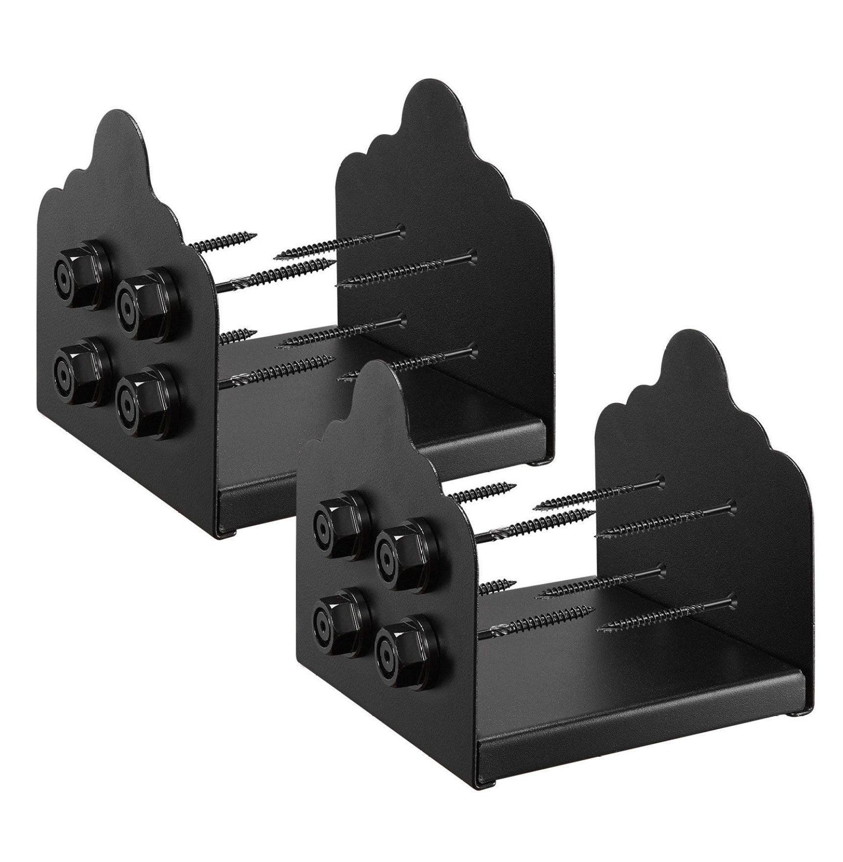 Post Base Brackets 2-Pack, 8x8 Wood Fence Post Anchors, 7.9x7.5 Inch ...