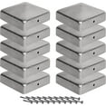 Viirkuja Outdoor Yard Deck Base Post Caps 4x4 inches - 10pcs Metal ...