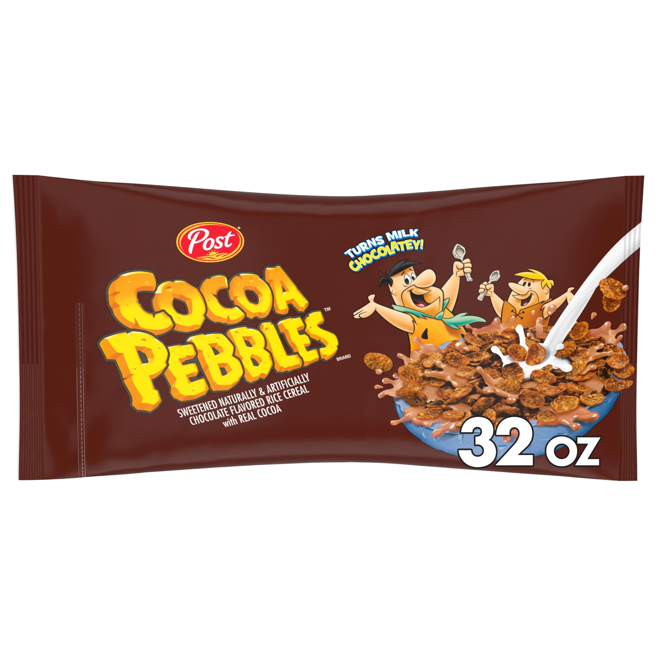 Post Cocoa PEBBLES Cereal, 32 OZ Bag - Walmart.com