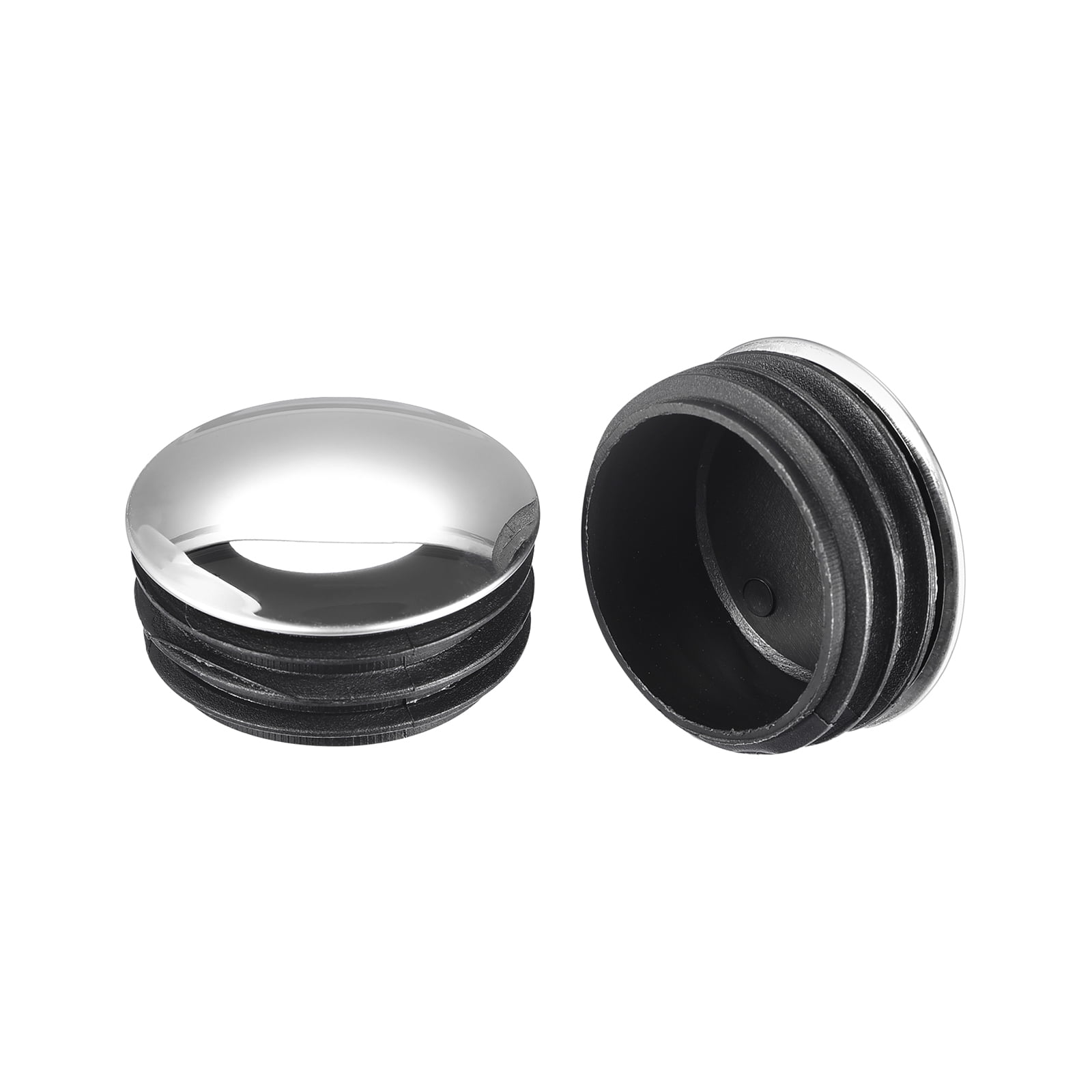 Post End Cap Cover, 4 Pack 50mm Fence Post Cap Round Tube Cover Insert ...