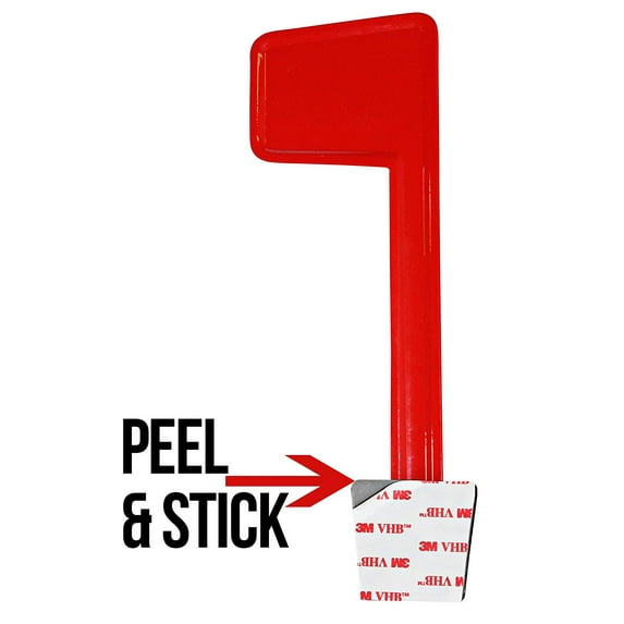 Universal Standard Size Peel & Stick Mailbox Flag Replacement (No Tools ...
