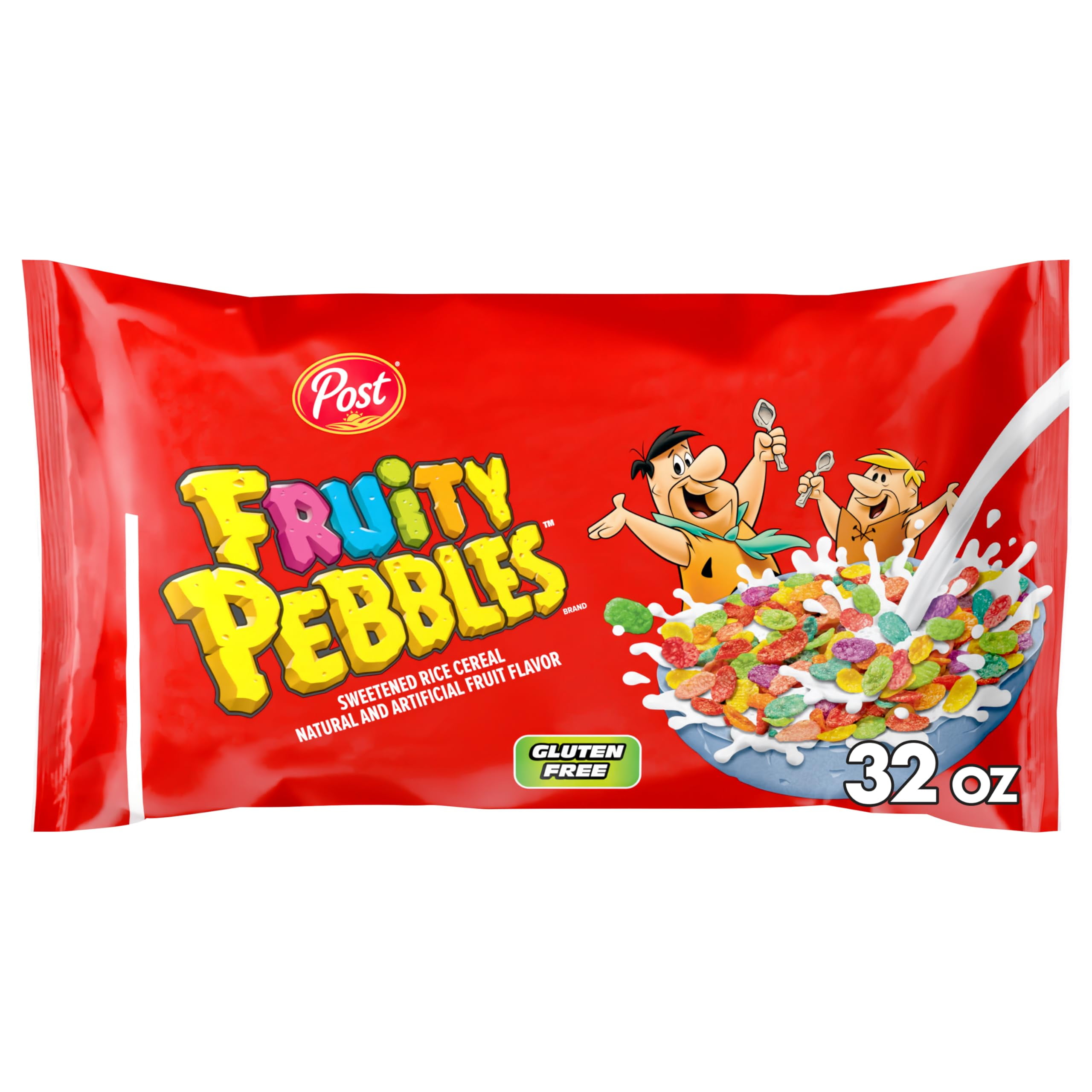 Post Fruity PEBBLES Cereal, DHF10 32 OZ Bag - Walmart.com