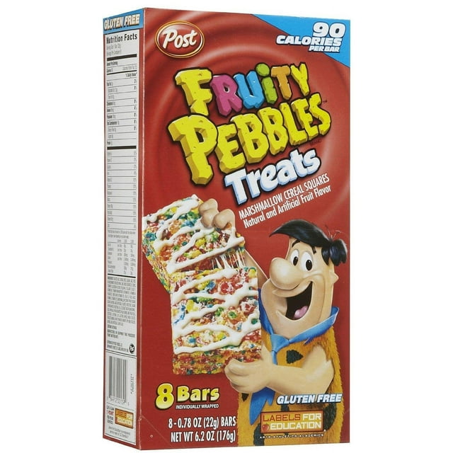 Post Fruity Pebbles & Marshmallow HYZ01 Cereal Bar Treats (Pack of 3) 8 ...