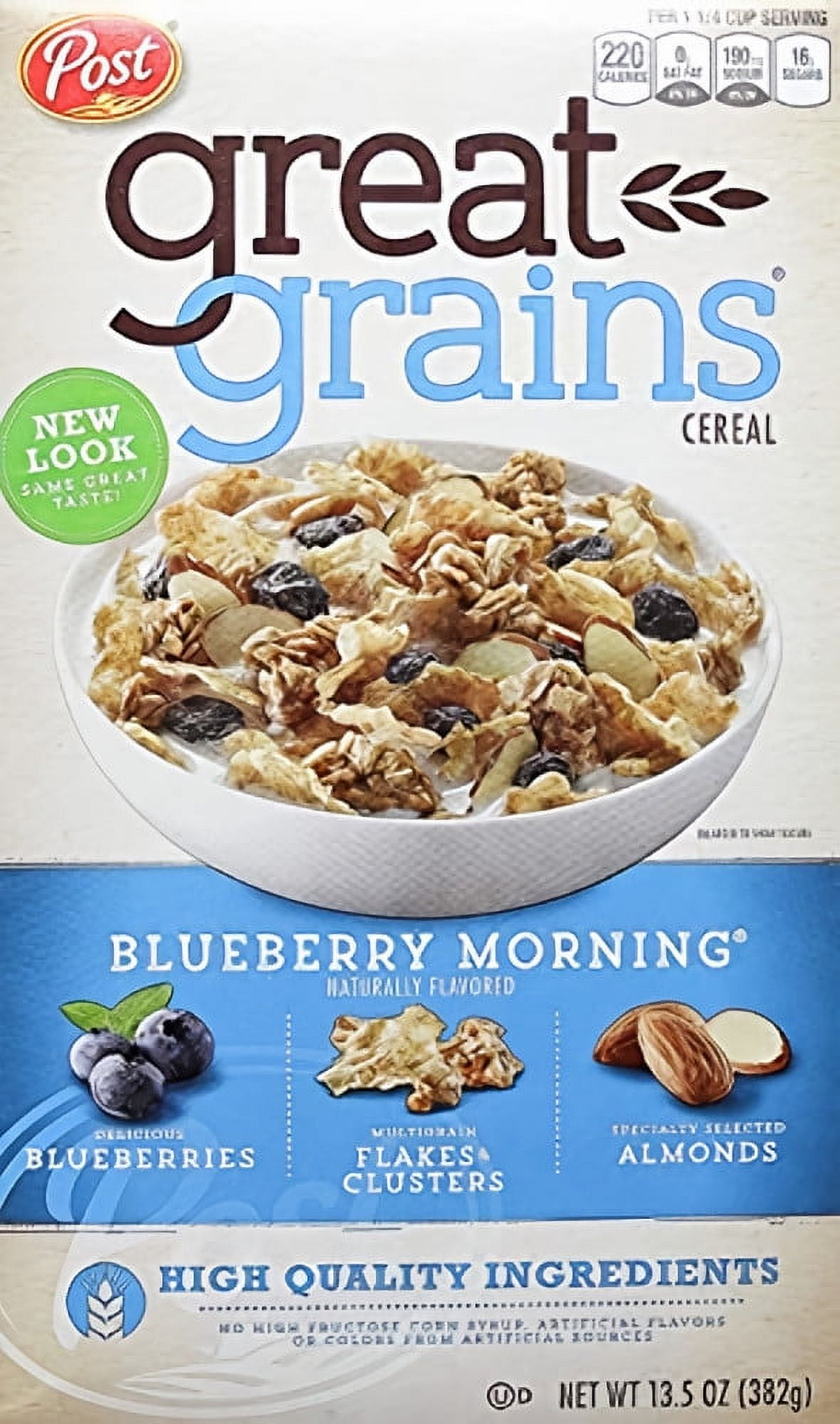 Post Great Grains Blueberry Morning Cereal 13.5 oz 2pk - Walmart.com