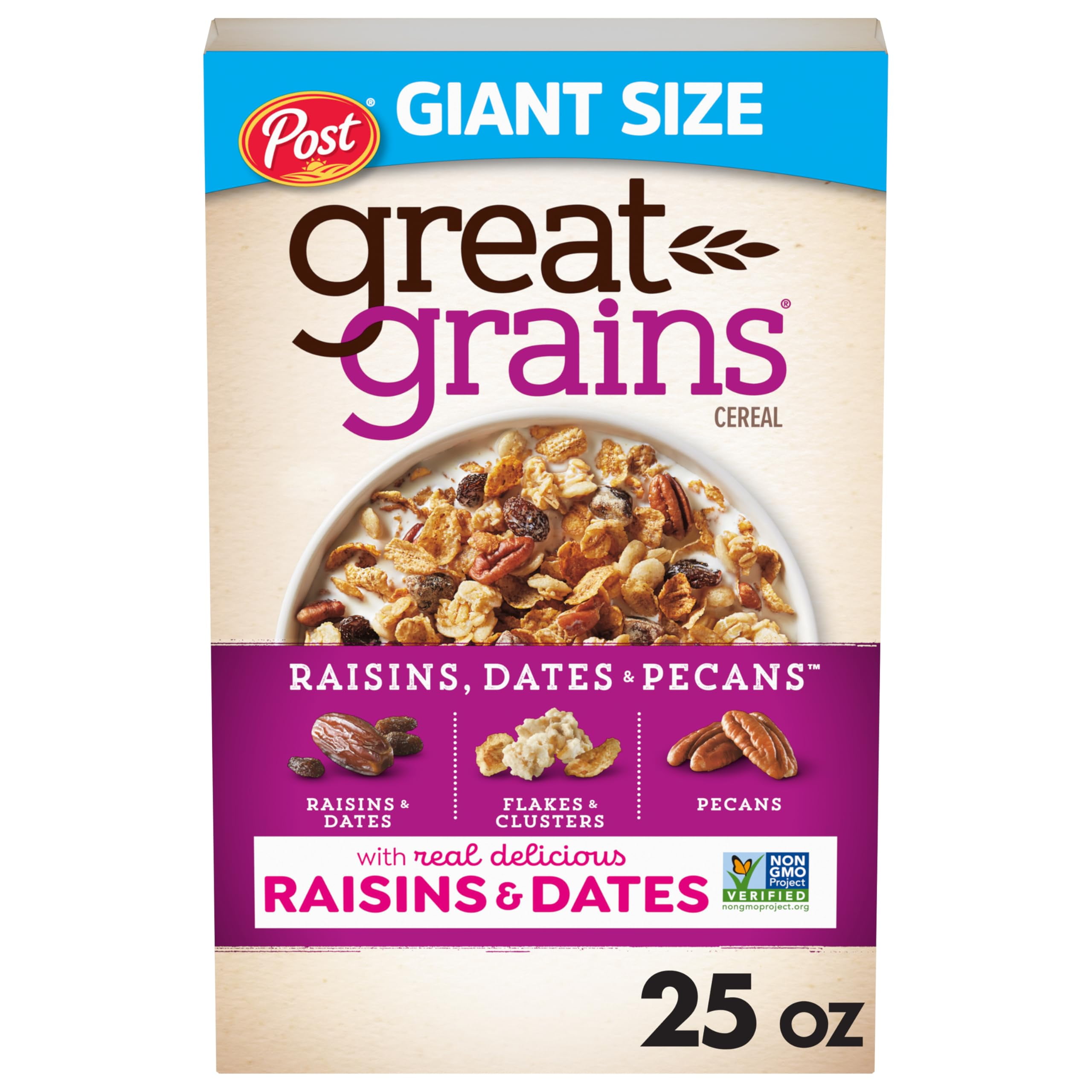 Post Great Grains Raisins Dates and Pecans H2FSDBreakfast Cereal ...