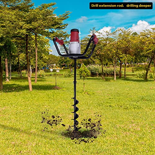Post Hole Digger 1500W 1.8HP Electric Powered Hole Digger Machine with ...