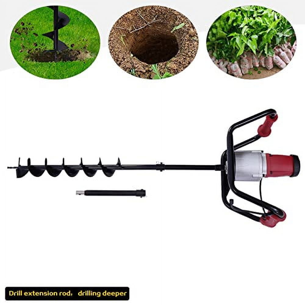 Post Hole Digger, 1500W Electric Auger Post Hole Digger, 1.6HP Auger ...