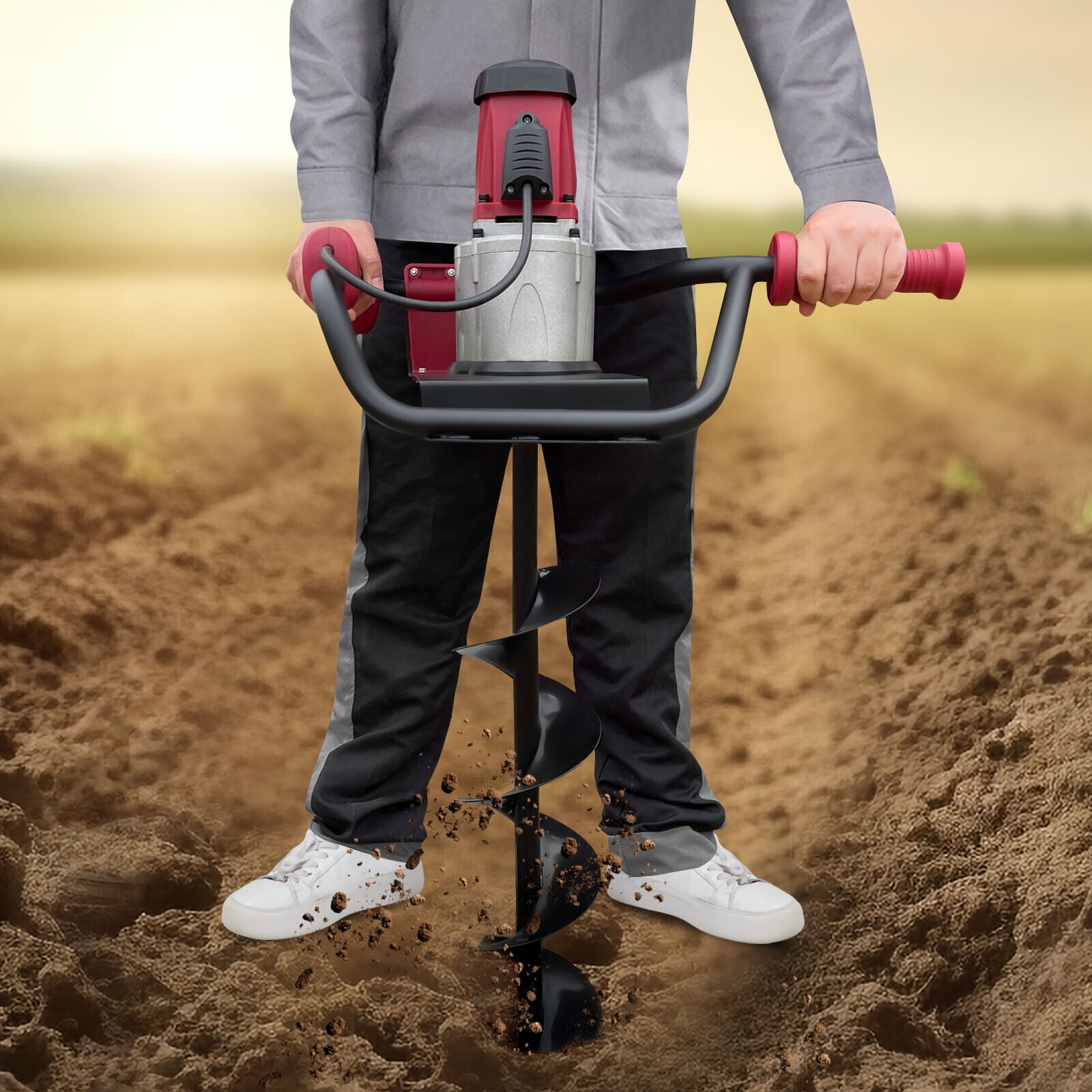 Post Hole Digger, Electric Auger Digging Drill, Electric Post-Hole ...