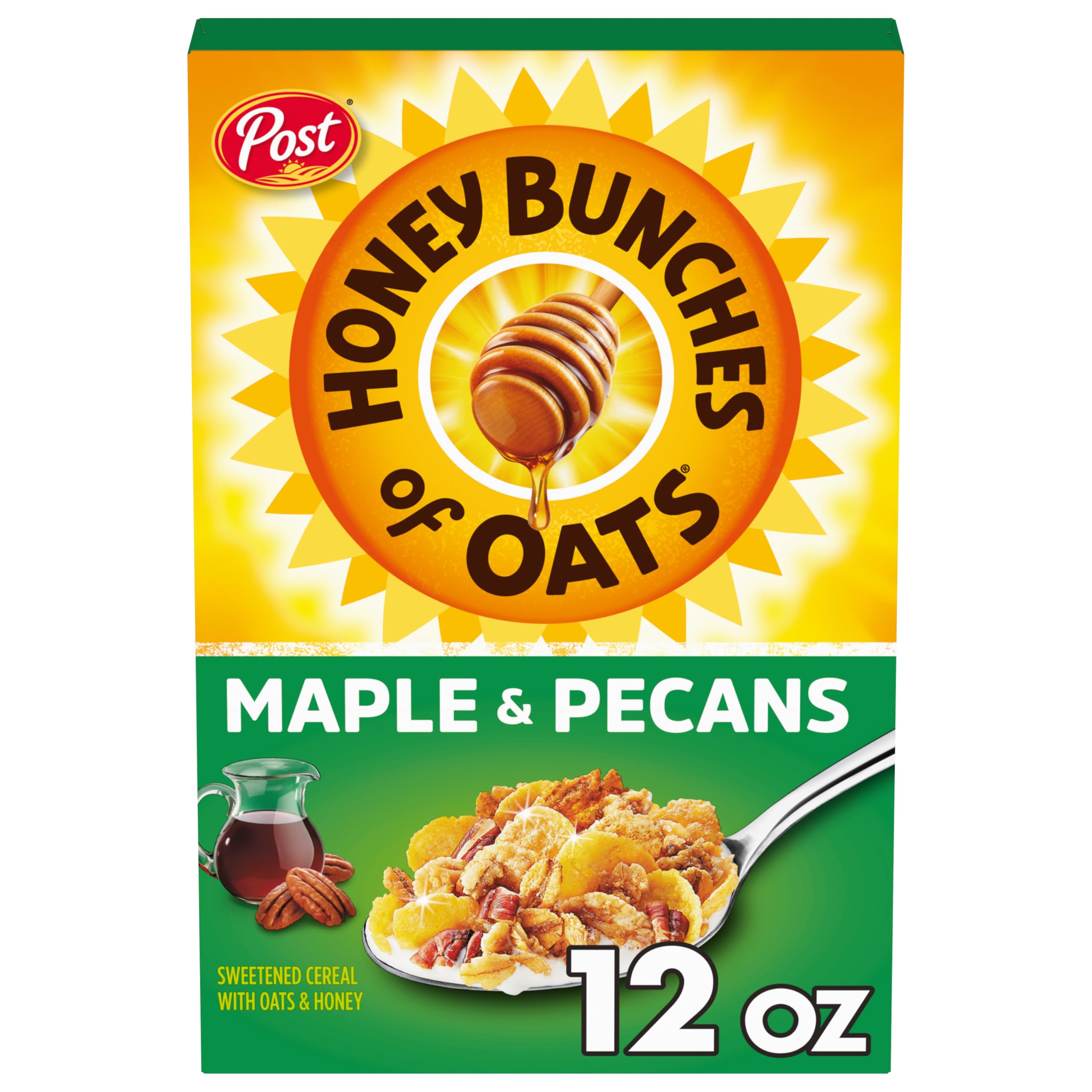 Post Honey Bunches of MMF7 Oats Maple and Pecans Breakfast Cereal ...