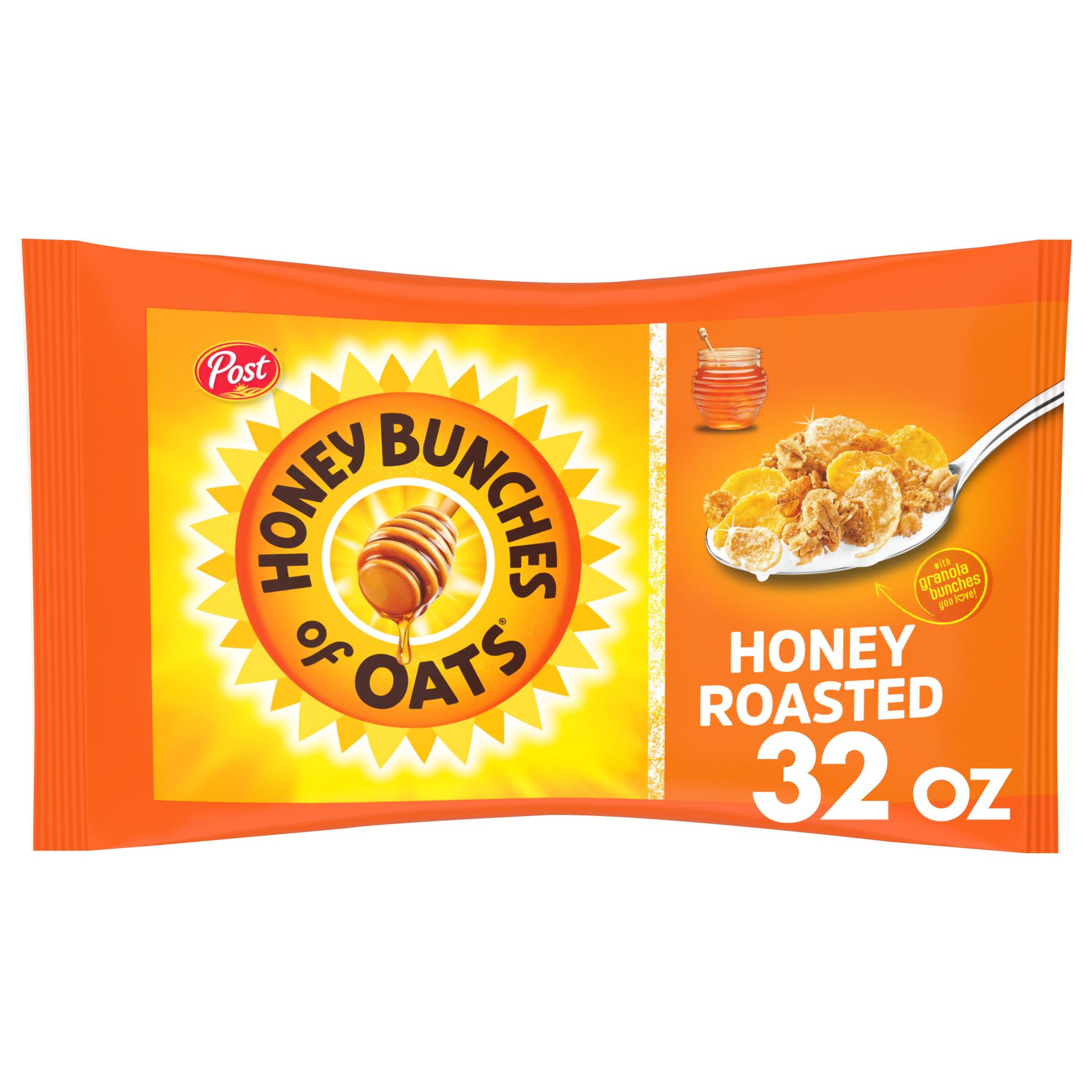 Great Value Crunchy Honey Oats Breakfast Cereal, 23 oz - Walmart.com