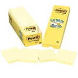 Post-It Sticky Notes 3"X3" 24/Pkg-Canary Yellow W/90 Sheets - Walmart.com